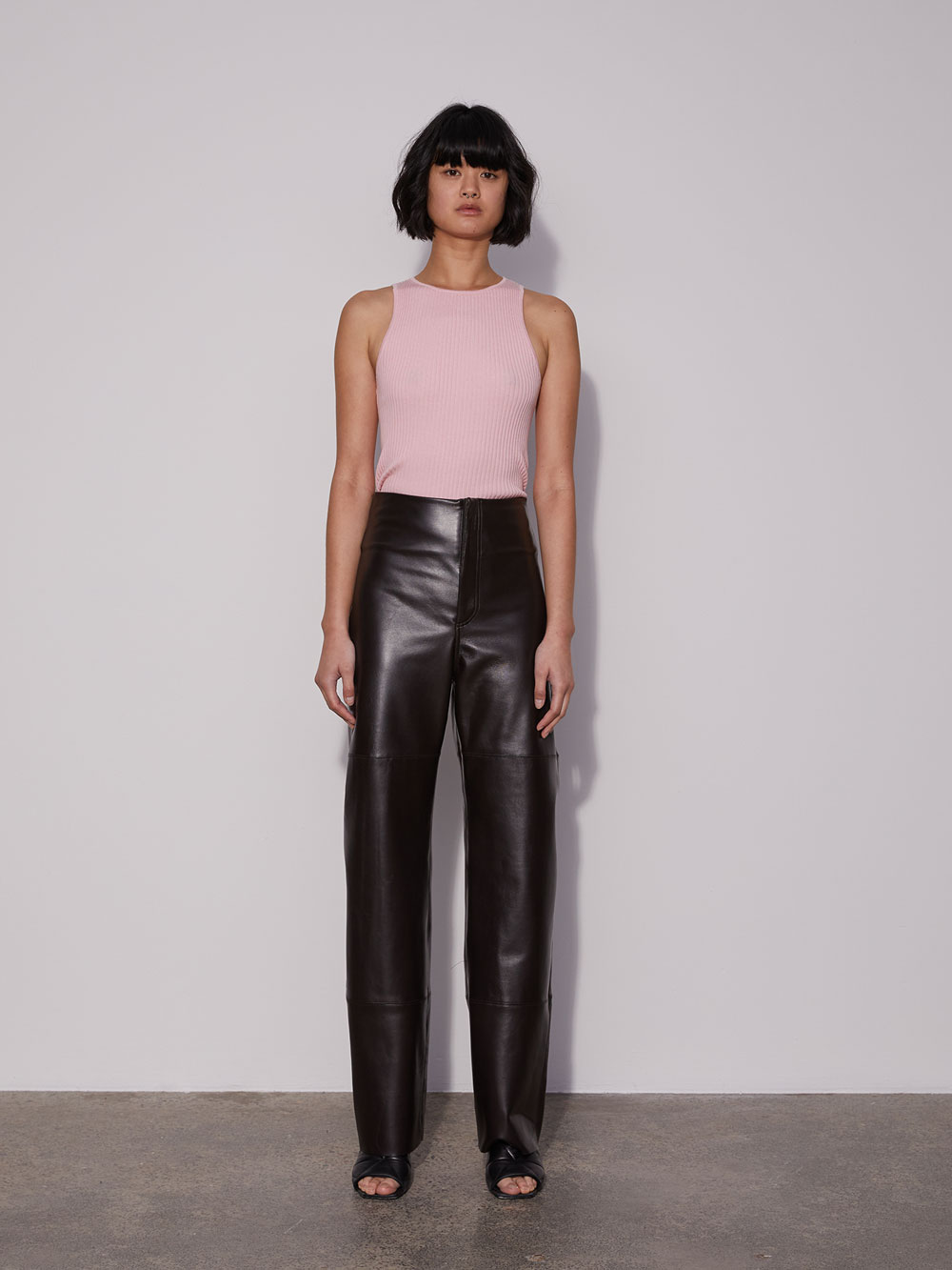 Ally Leather Trousers Brown – Wynn Hamlyn