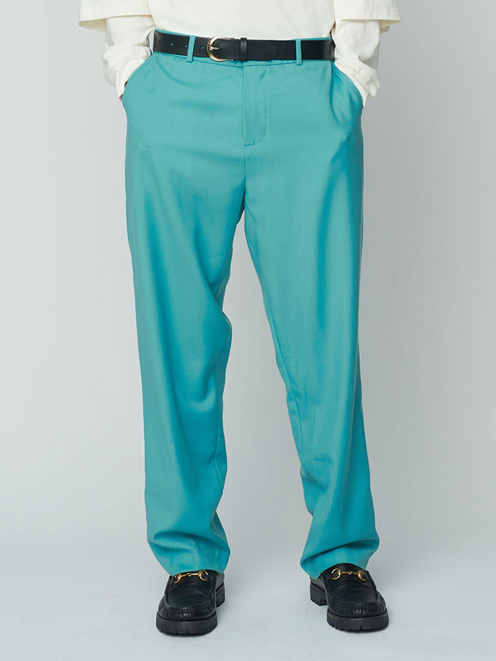 Mens Straight Trouser Cornflower Blue – Wynn Hamlyn