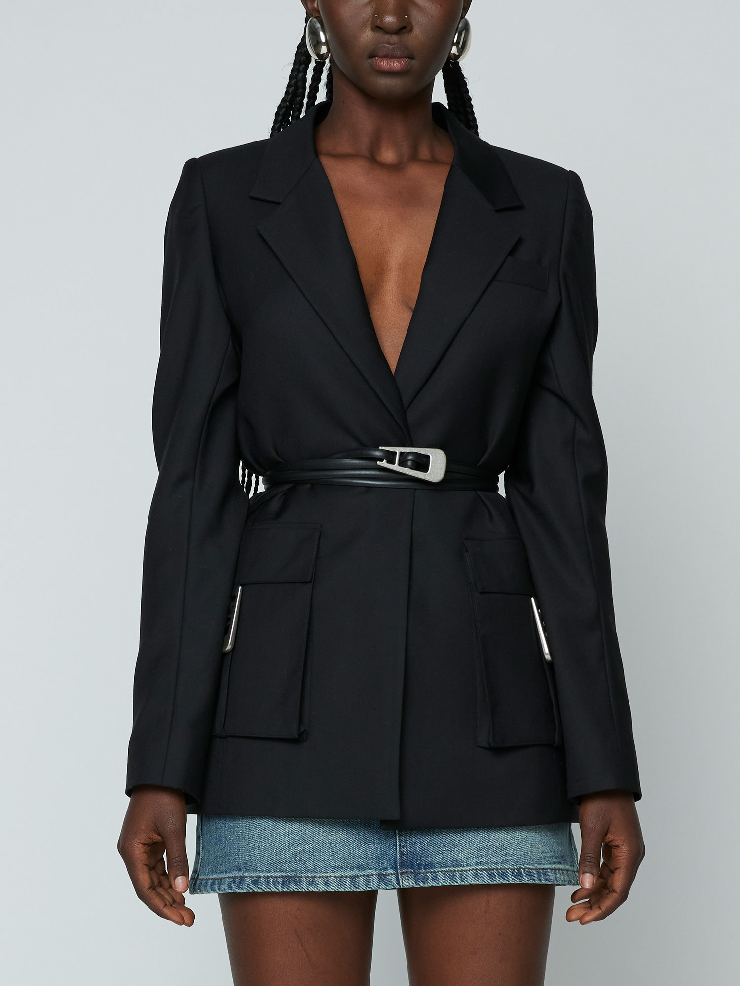 Buckle Blazer Black – Wynn Hamlyn