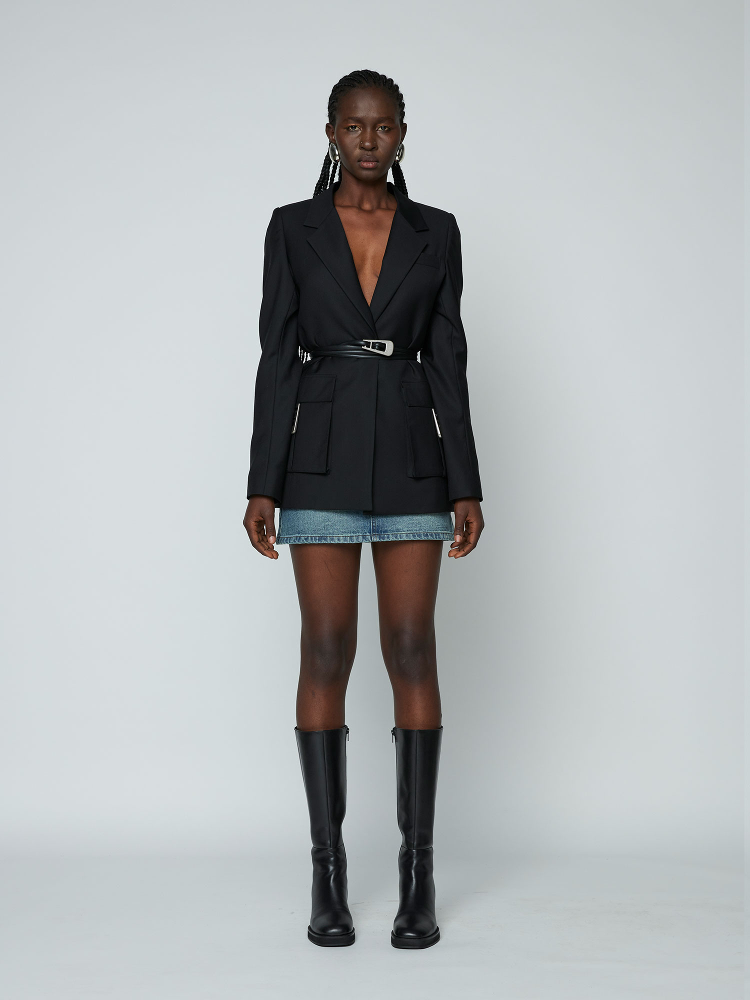 Buckle Blazer Black – Wynn Hamlyn