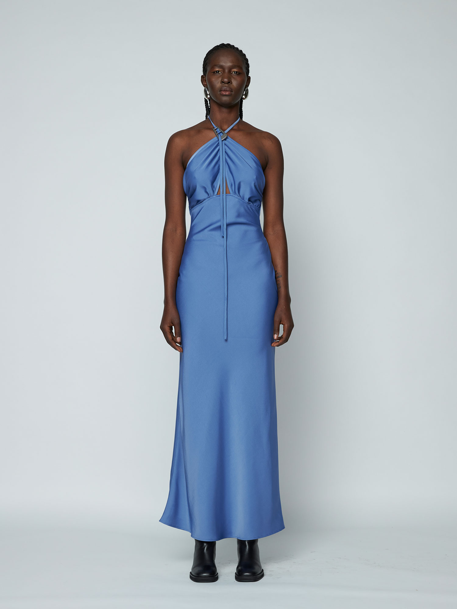 Buckle Gown Cornflower Blue – Wynn Hamlyn