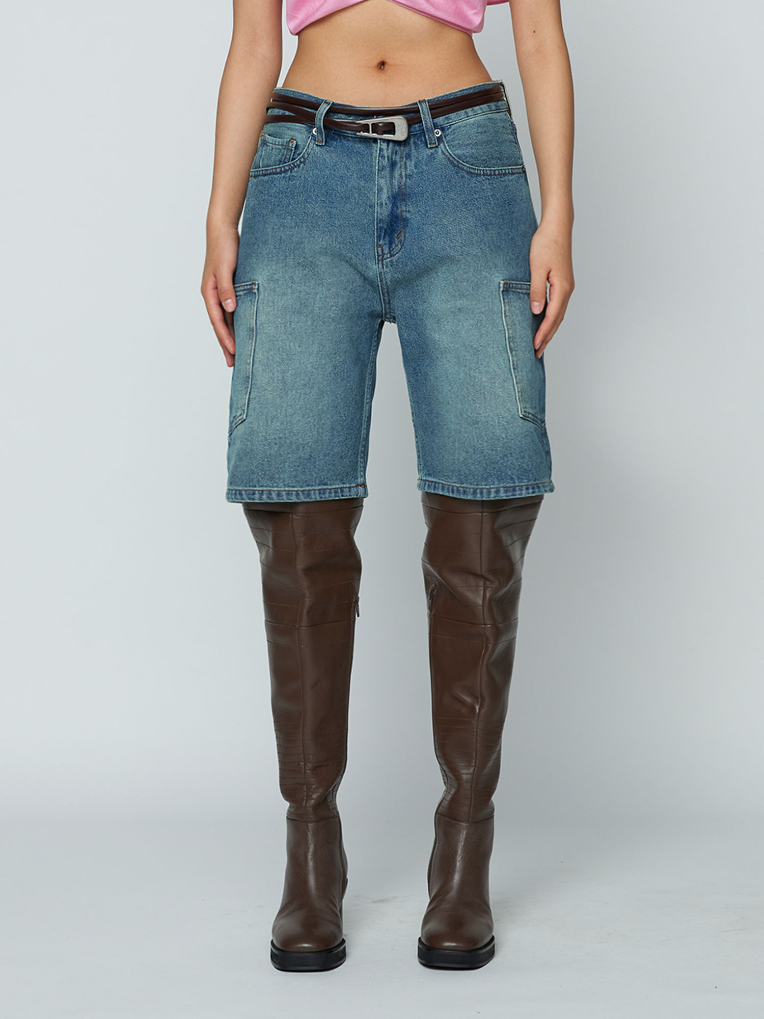 Denim Maxi Skirt Mid Wash Indigo – Wynn Hamlyn