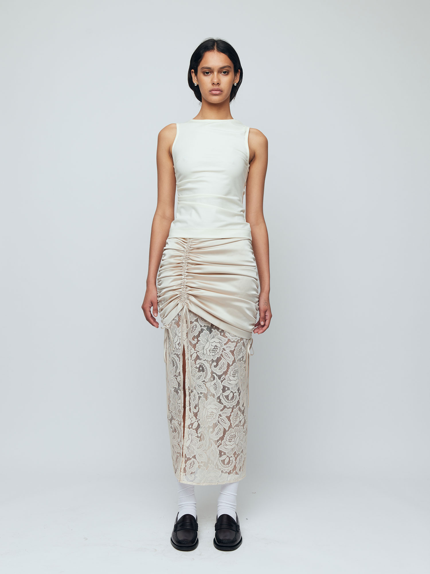 Eleanor Skirt Ivory – Wynn Hamlyn