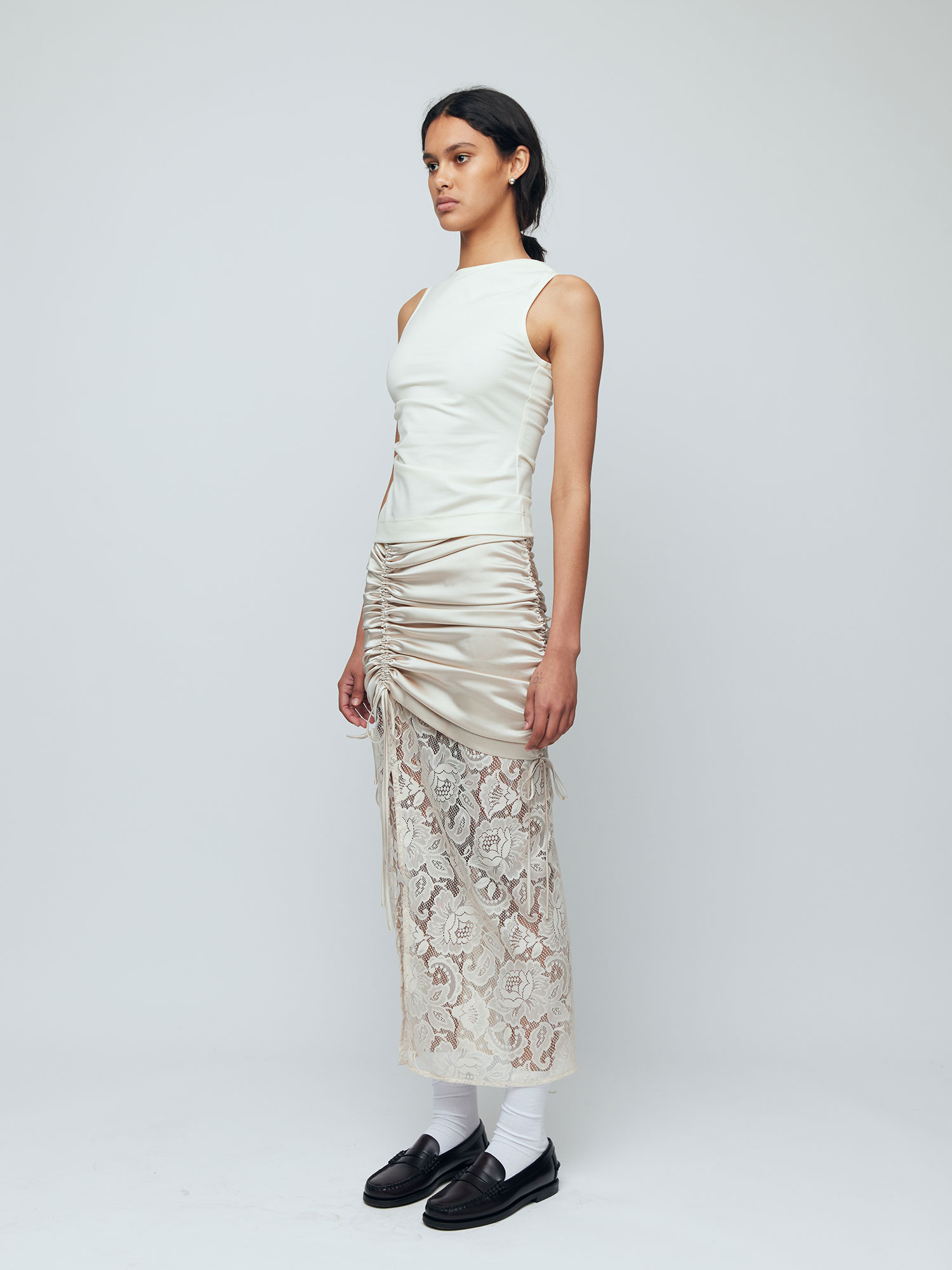 Eleanor Skirt Ivory – Wynn Hamlyn