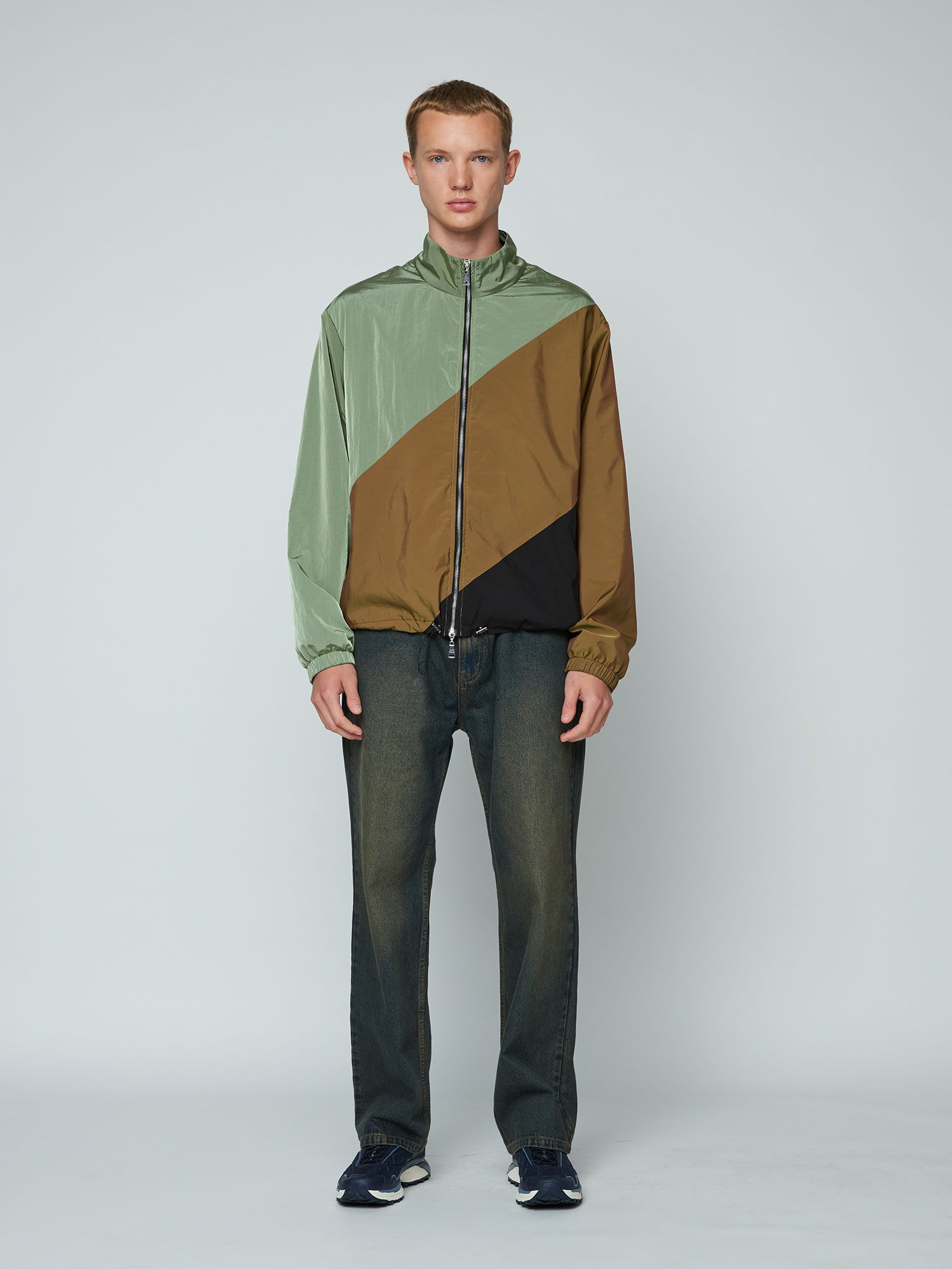 Mens Chevron Jacket Cactus/Copper/Black – Wynn Hamlyn