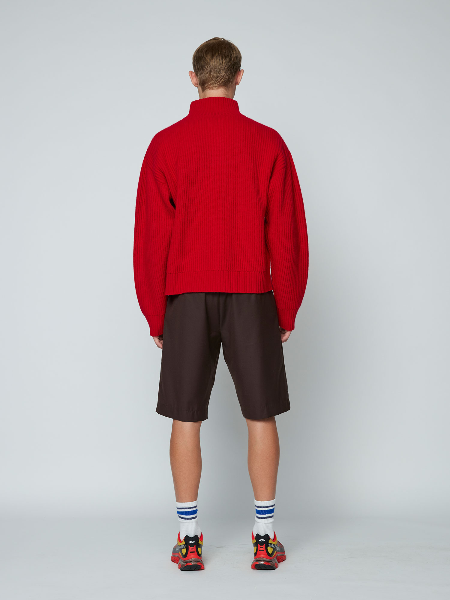 Mens Double Pleat Short Dark Brown – Wynn Hamlyn