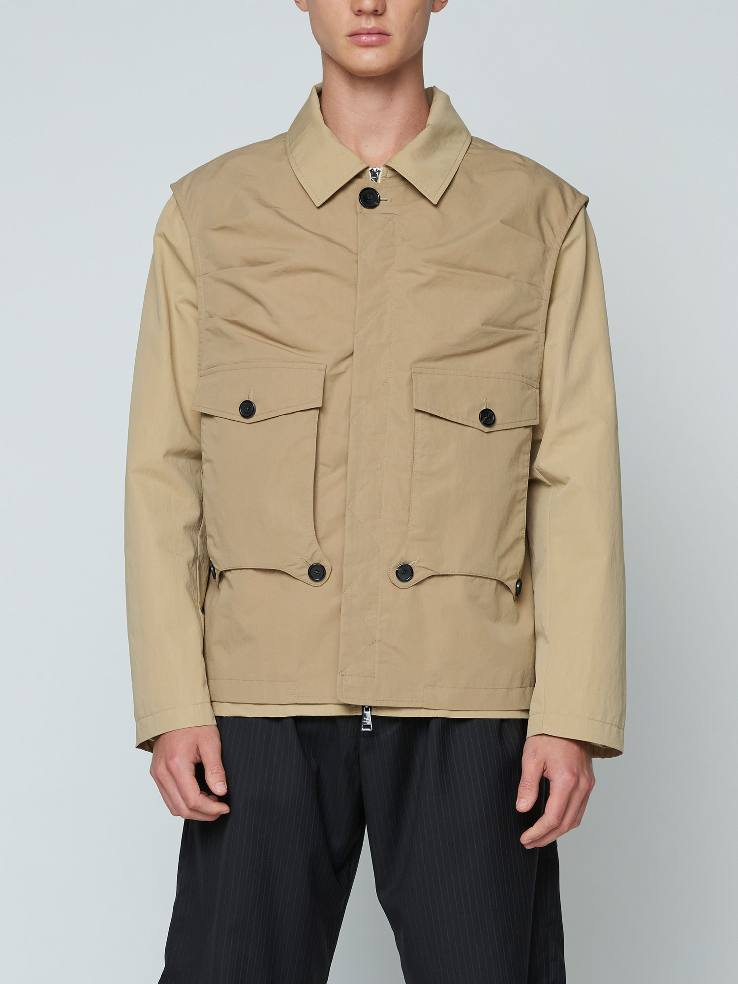 Mens Henry Vest/Jacket Tan – Wynn Hamlyn