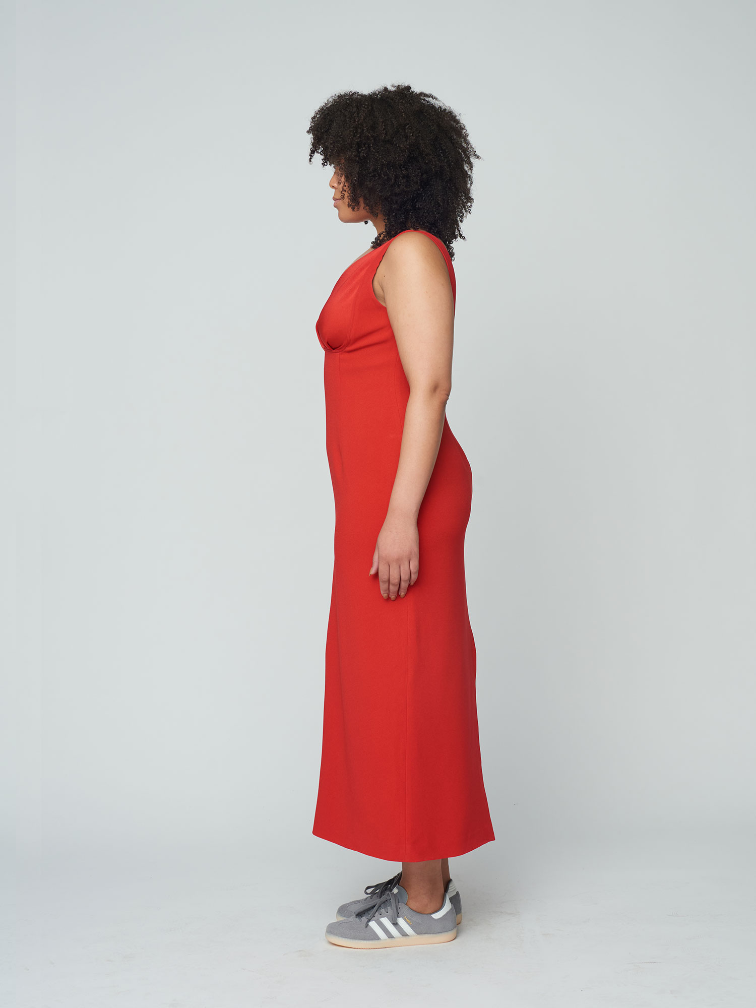 Nancy Dress Scarlet – Wynn Hamlyn