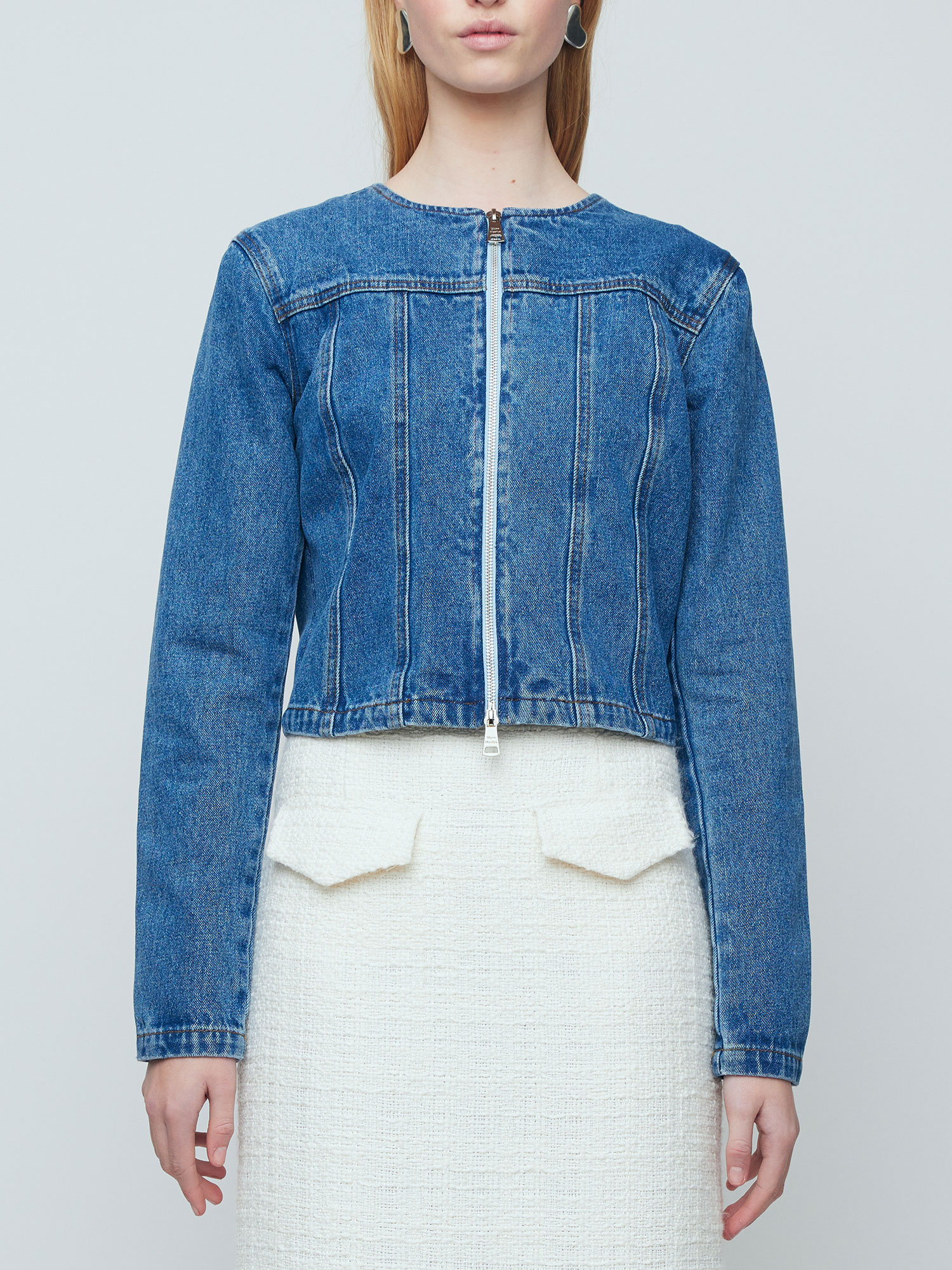 Panel Denim Jacket Indigo – Wynn Hamlyn