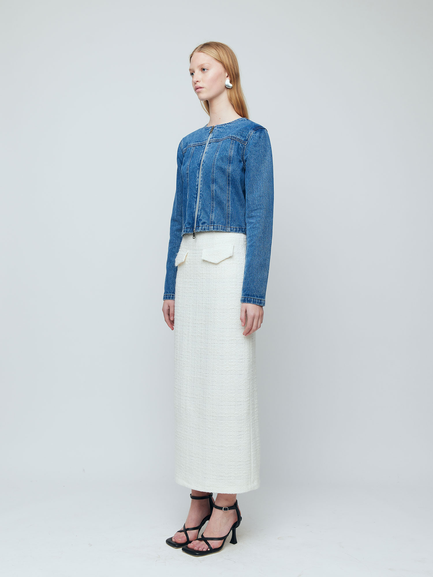 Panel Denim Jacket Indigo – Wynn Hamlyn