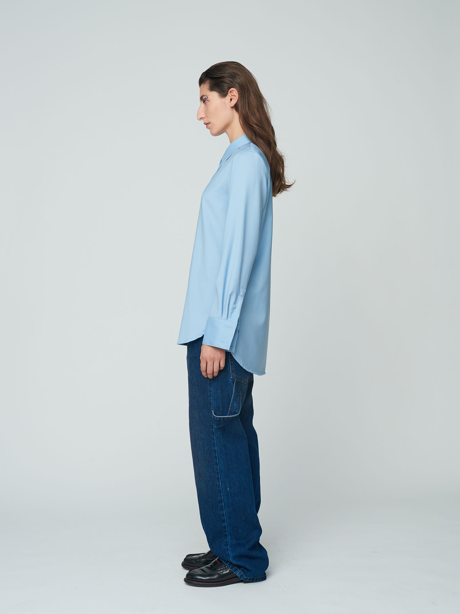 Womens Mohair Cardigan Powder Blue – Wynn Hamlyn