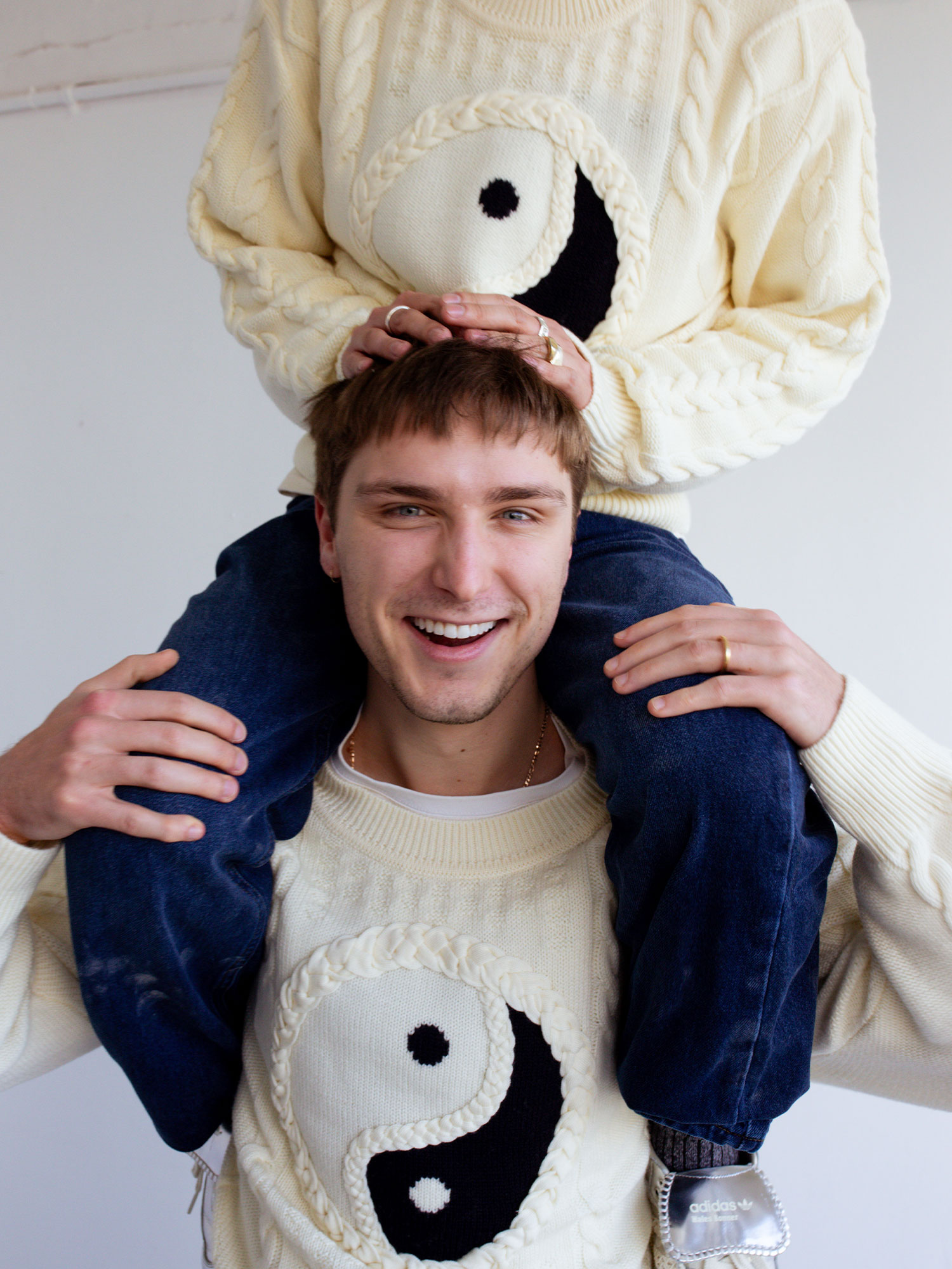 Yin Yang Sweater Bone – Wynn Hamlyn